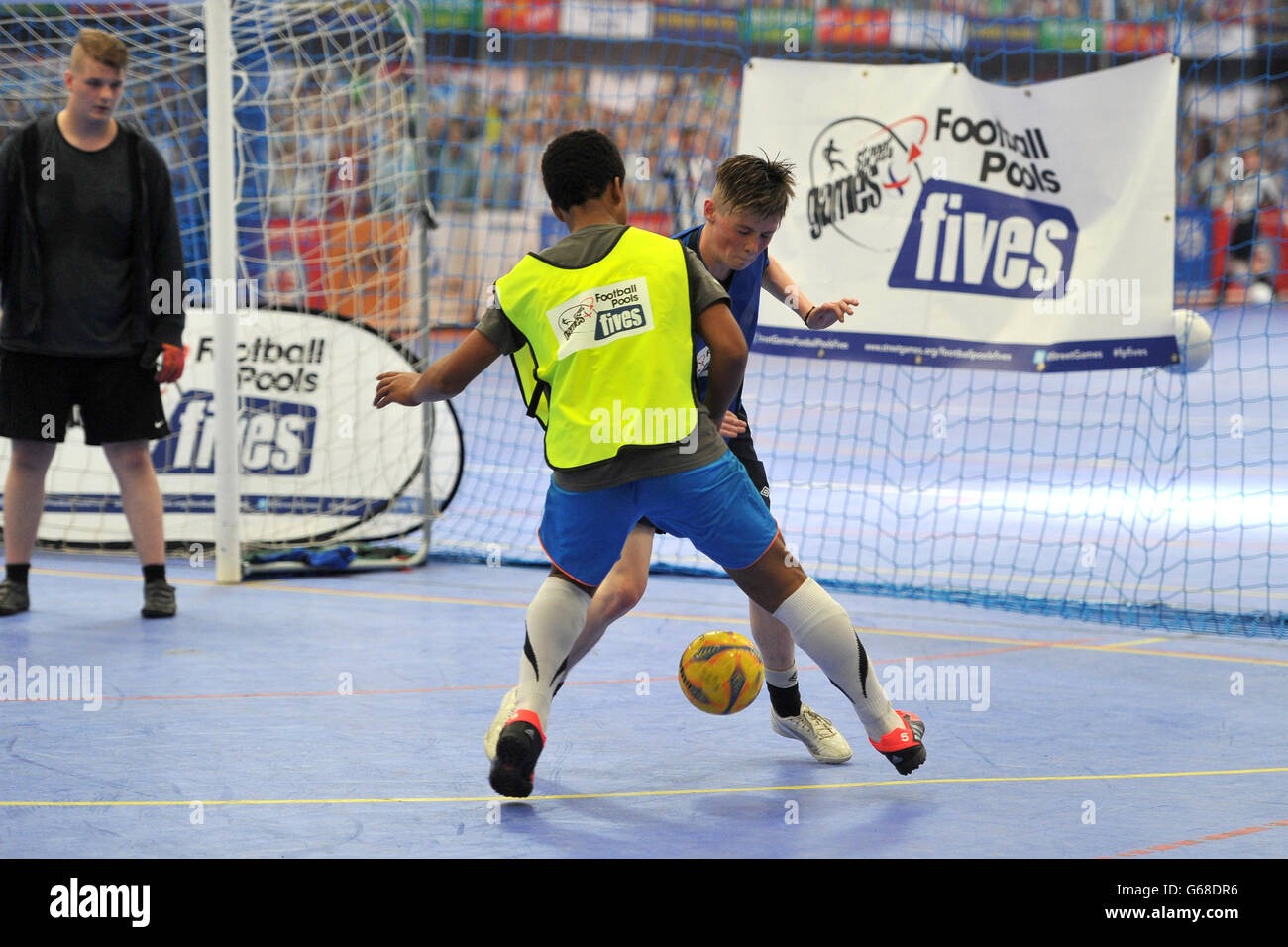 Soccer - StreetGames Football Pools Fives - Leeds Futsal Centre Stock ...