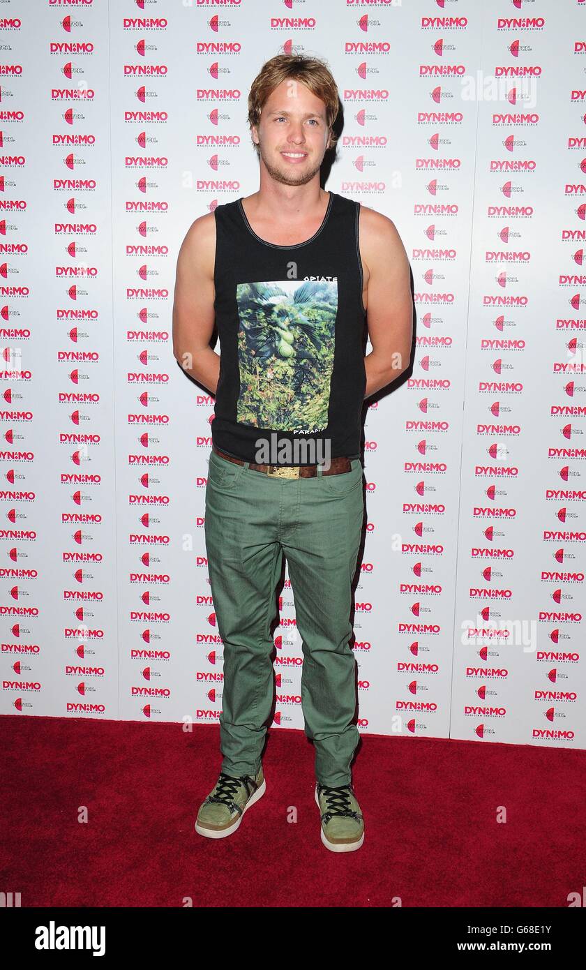 Sam branson arrives at the launch party of dynamo hi-res stock ...