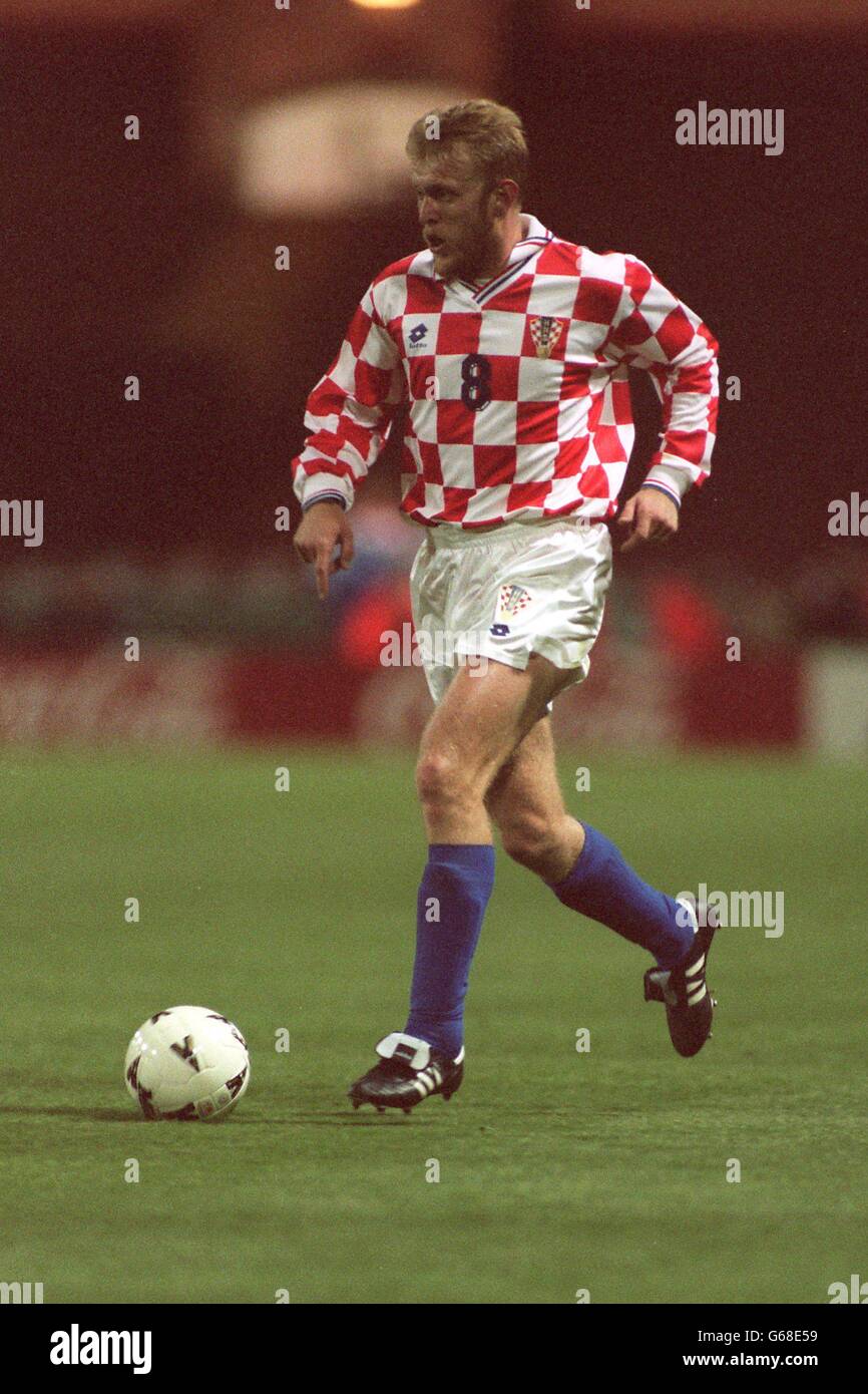 INTERNATIONAL SOCCER - England v Croatia. Robert Prosinecki, Croatia ...