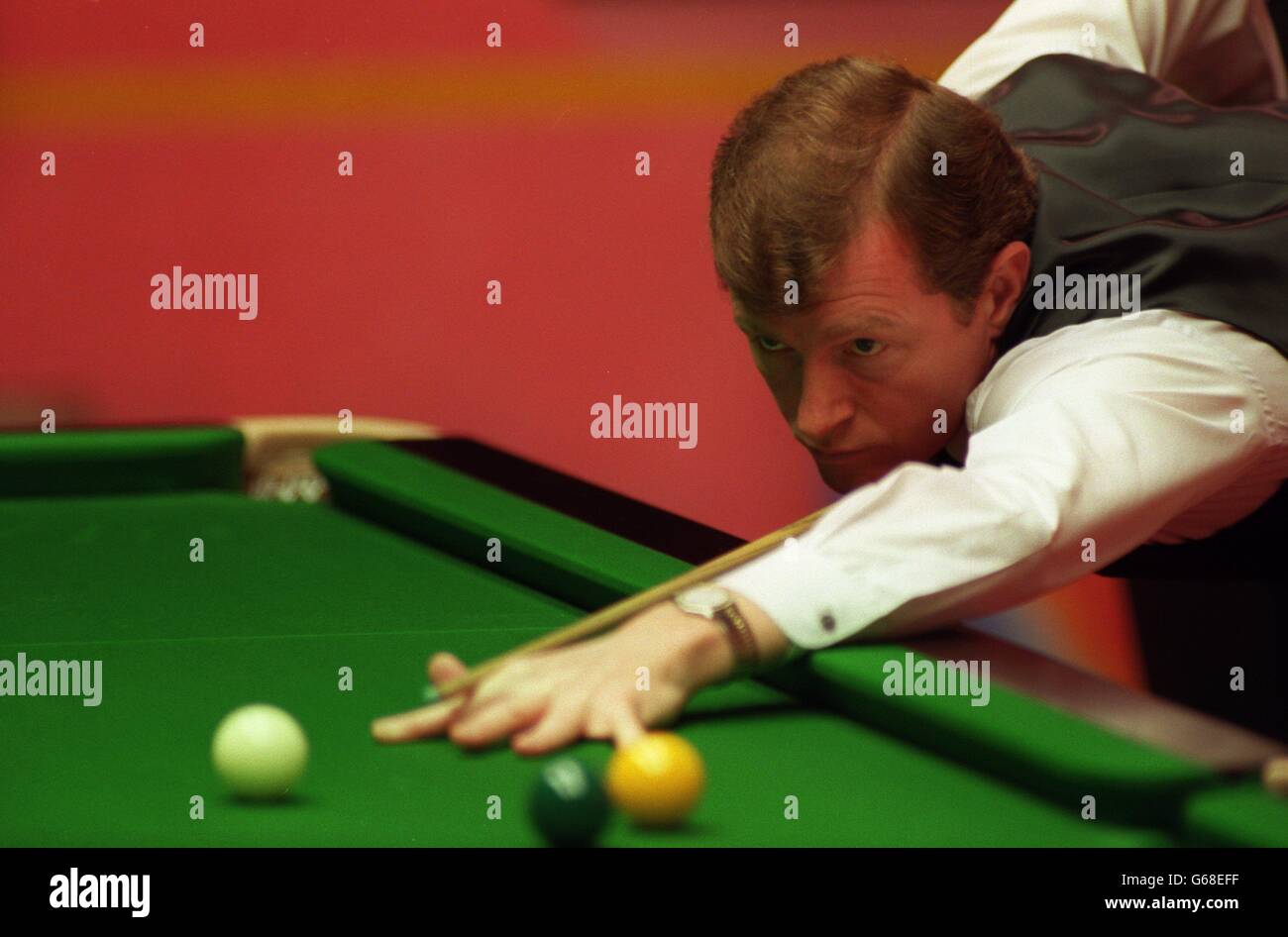 World Championship Snooker. Steve Davis Stock Photo - Alamy