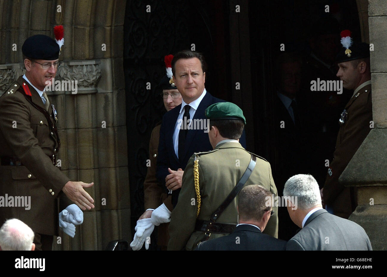 Lee Rigby funeral Stock Photo - Alamy