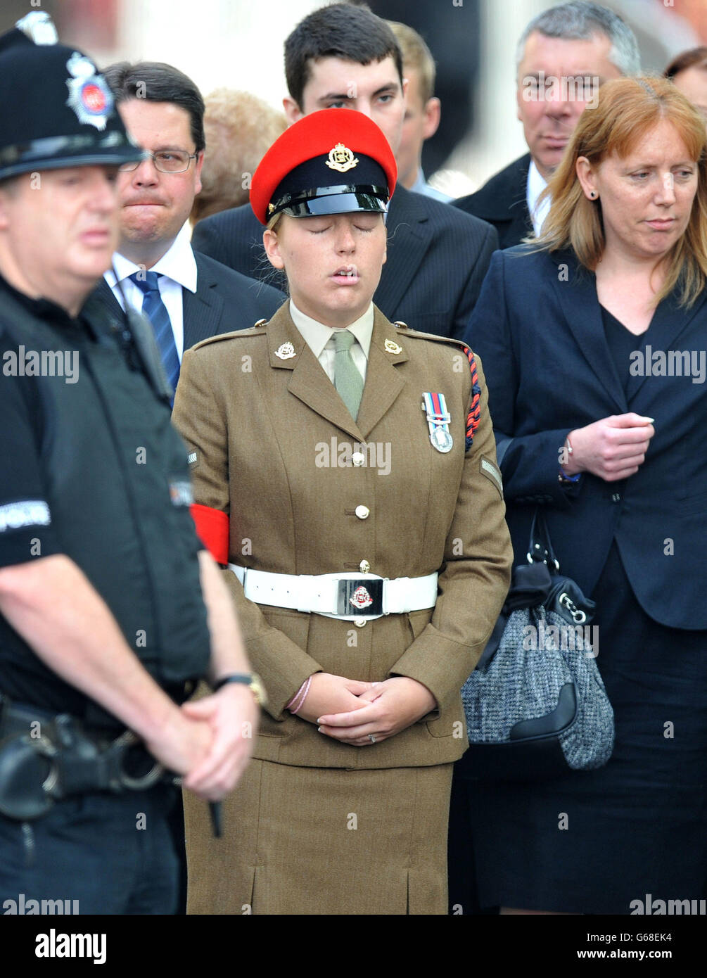 Lee Rigby funeral Stock Photo - Alamy