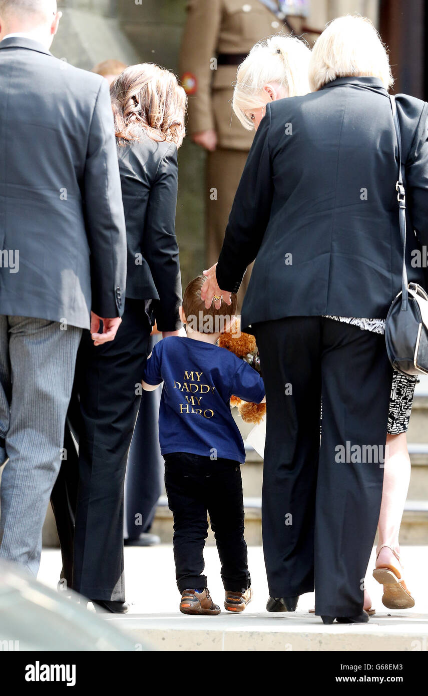 Rebecca Rigby (left), wife of murdered Fusilier Lee Rigby, arrives ...