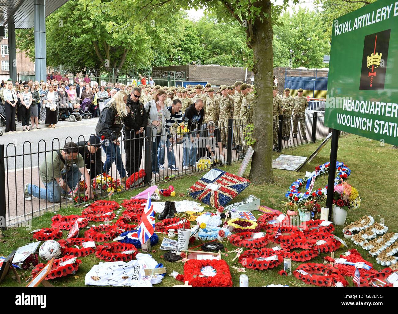 Lee Rigby Funeral Stock Photo - Alamy
