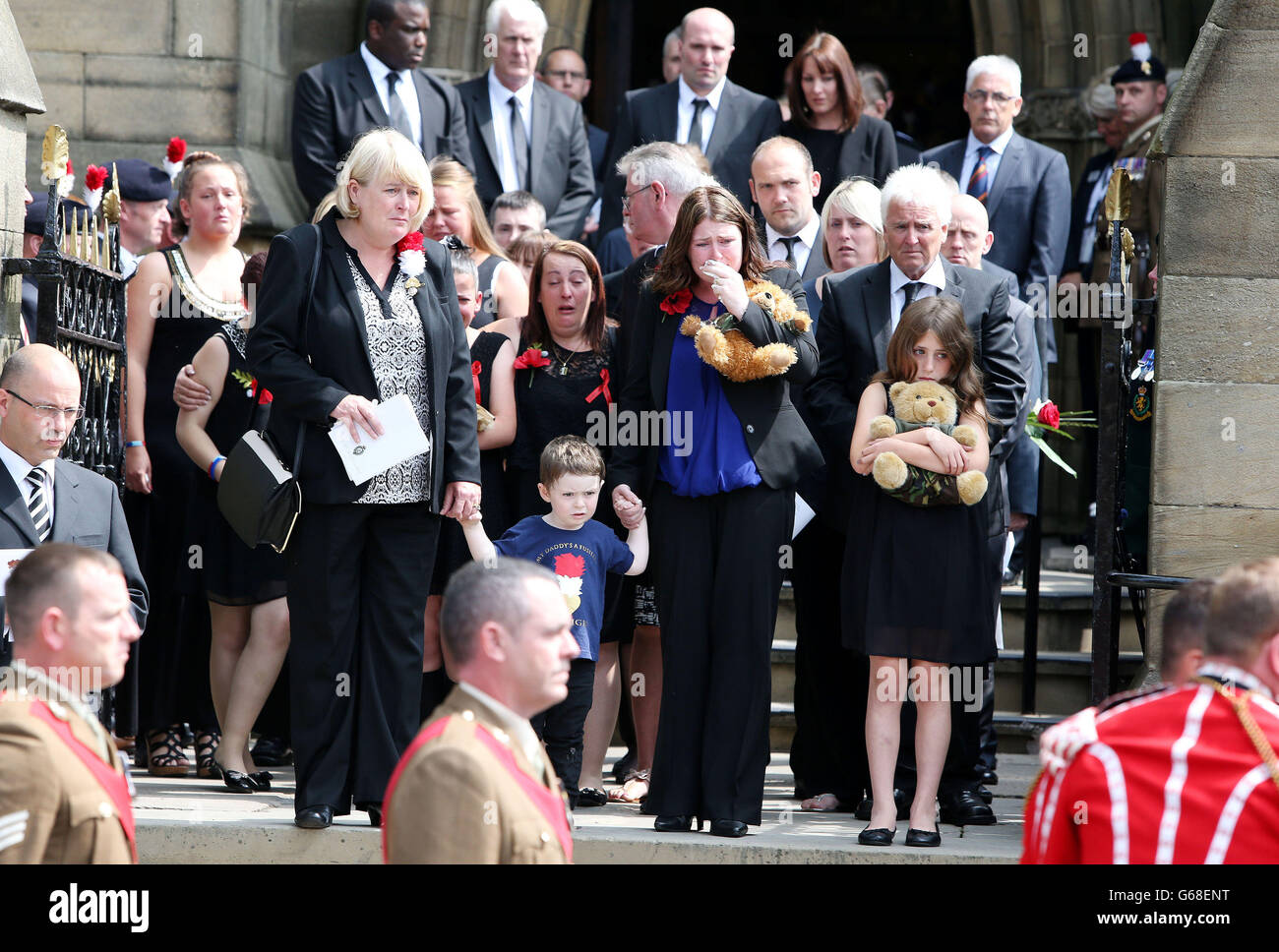 Greater manchester funeral fusilier lee rigby hi-res stock photography ...