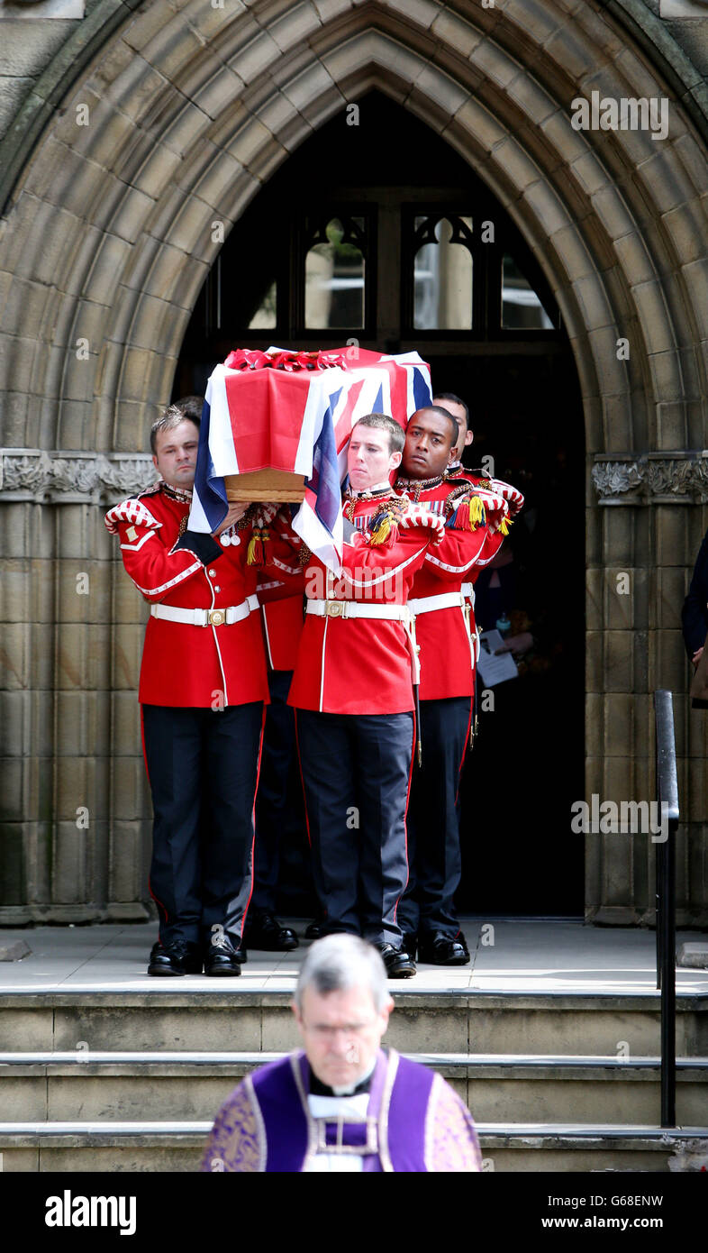 Lee Rigby funeral Stock Photo - Alamy
