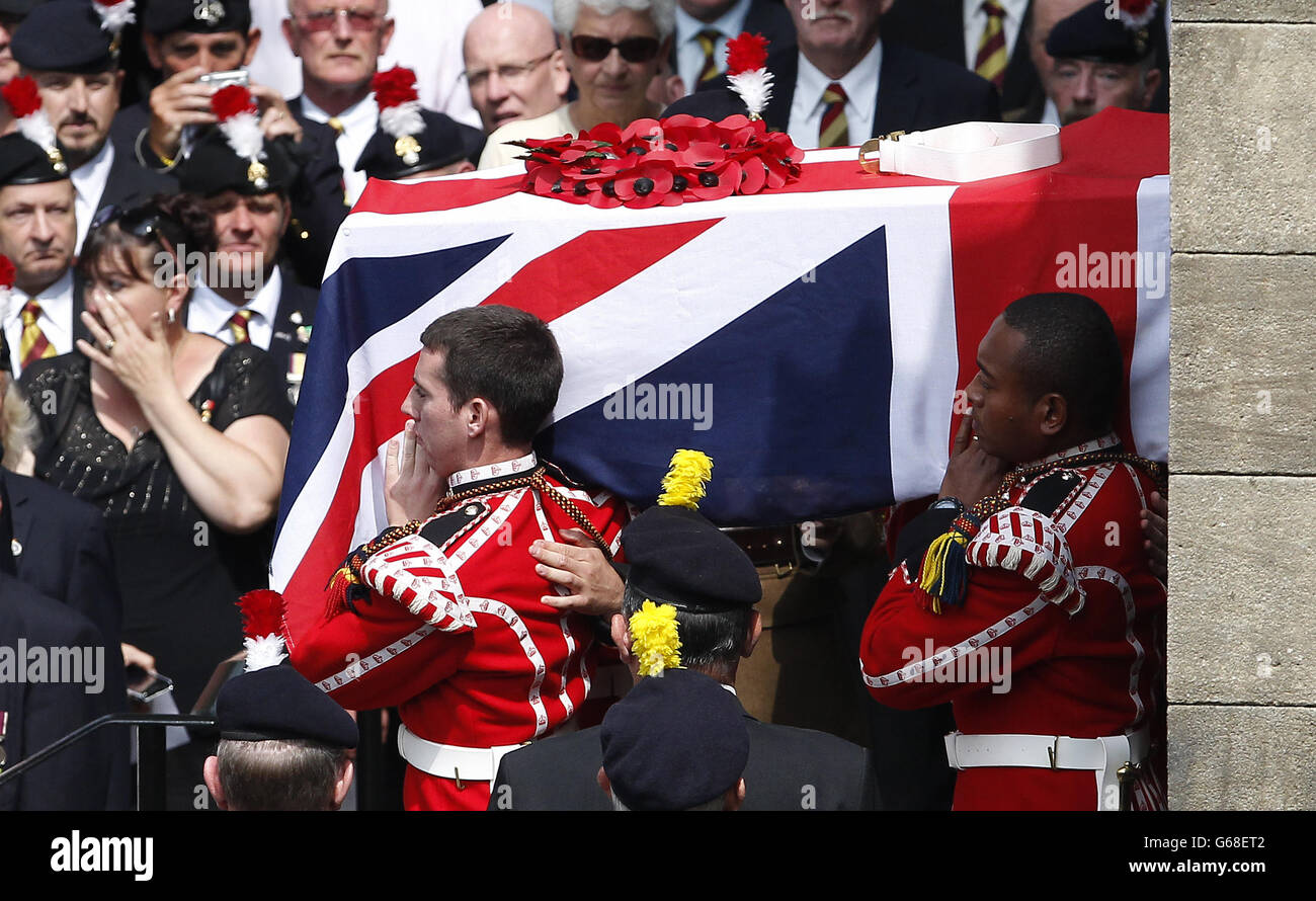 Lee Rigby funeral Stock Photo - Alamy