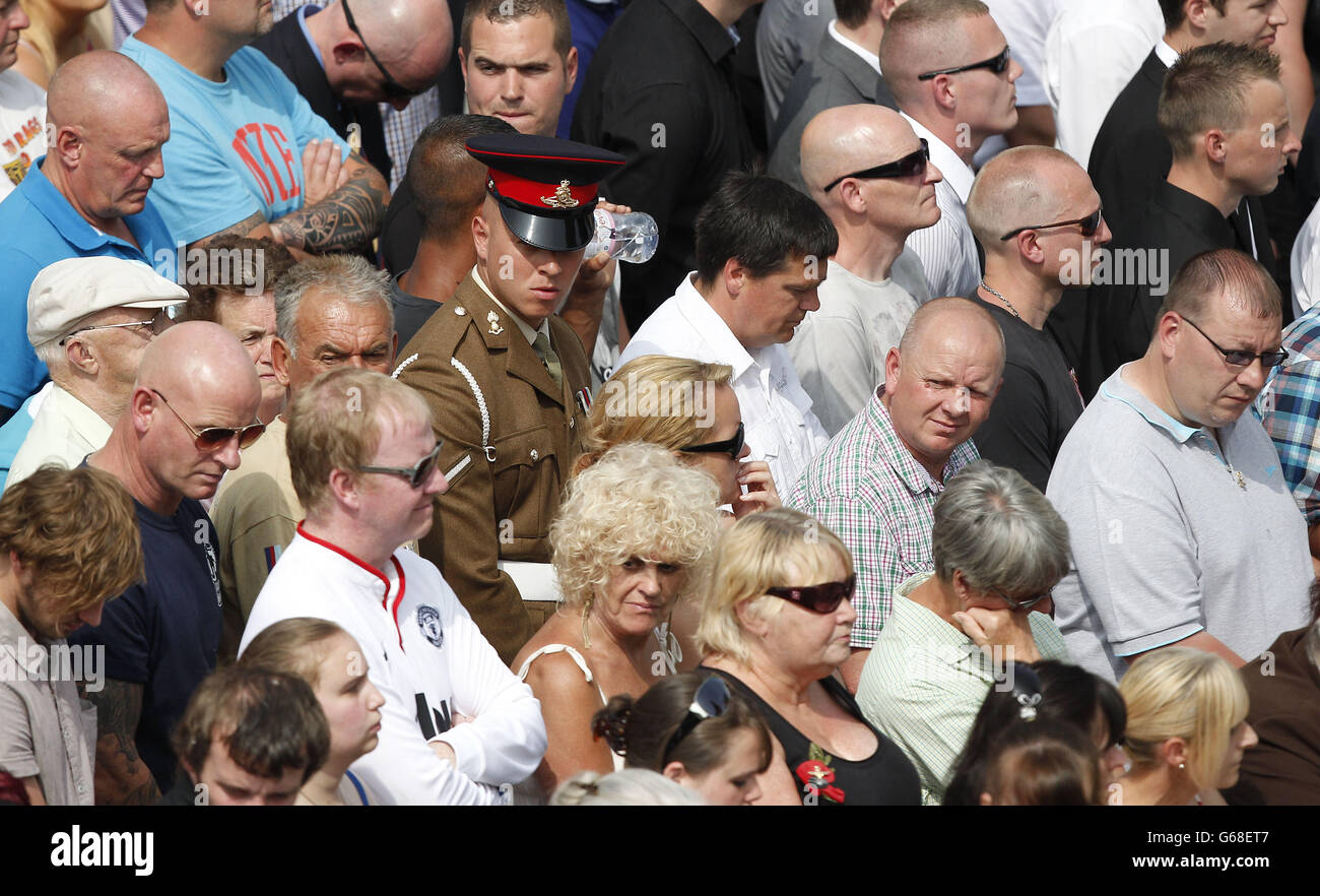 Lee Rigby funeral Stock Photo - Alamy