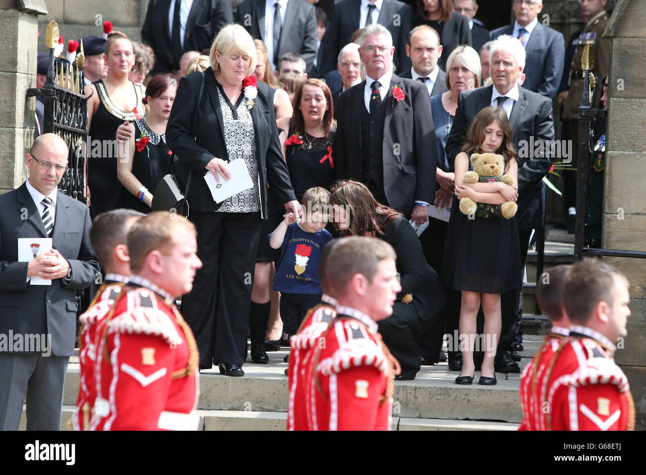 Lee Rigby funeral Stock Photo - Alamy