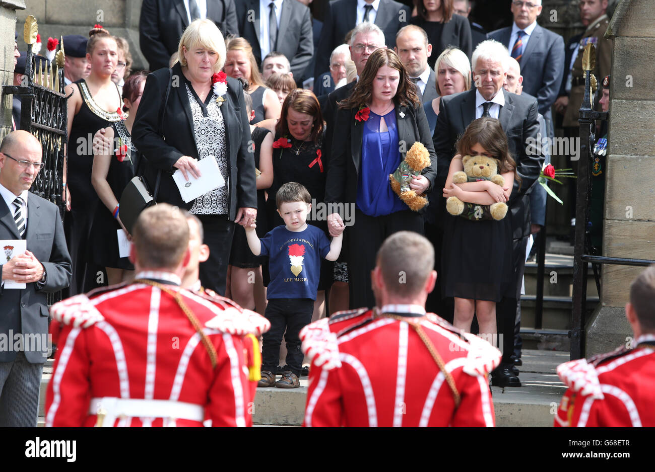 Lee Rigby funeral Stock Photo - Alamy