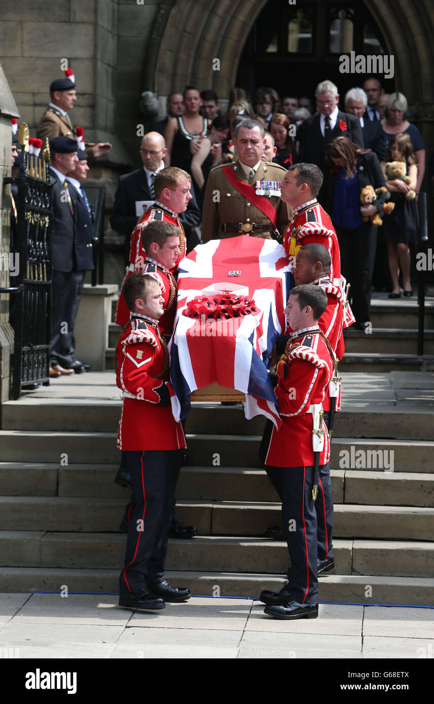 Lee Rigby funeral Stock Photo - Alamy