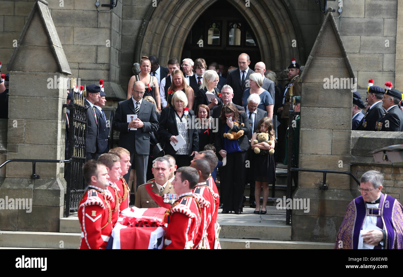 Lee Rigby funeral Stock Photo - Alamy