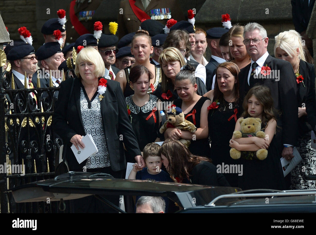 Lee Rigby funeral Stock Photo - Alamy