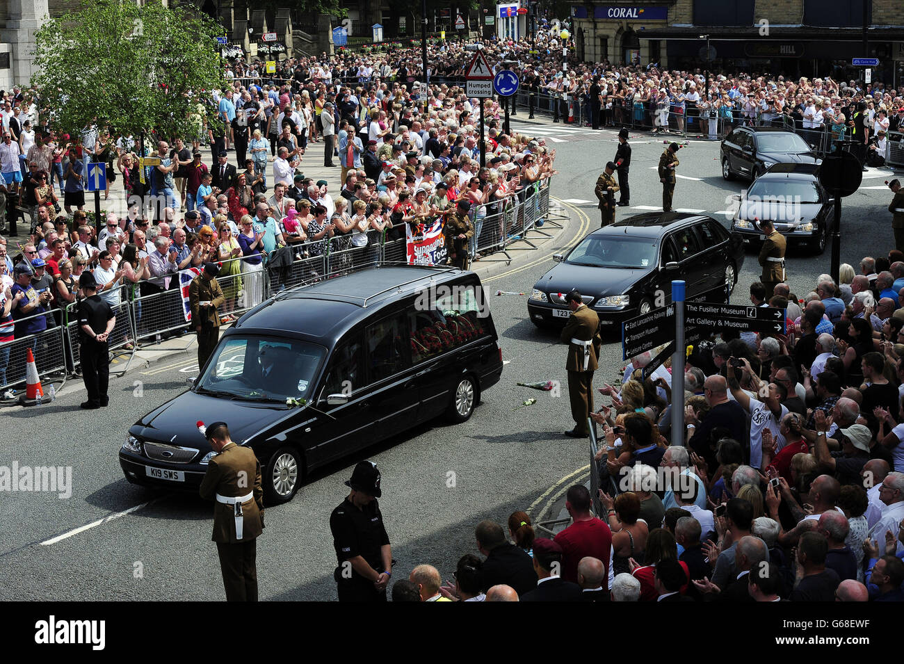 Lee Rigby funeral Stock Photo - Alamy