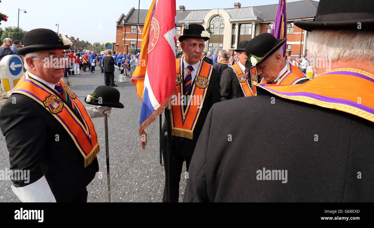 The main 12th July parade makes its way off from Carlisle circus in ...