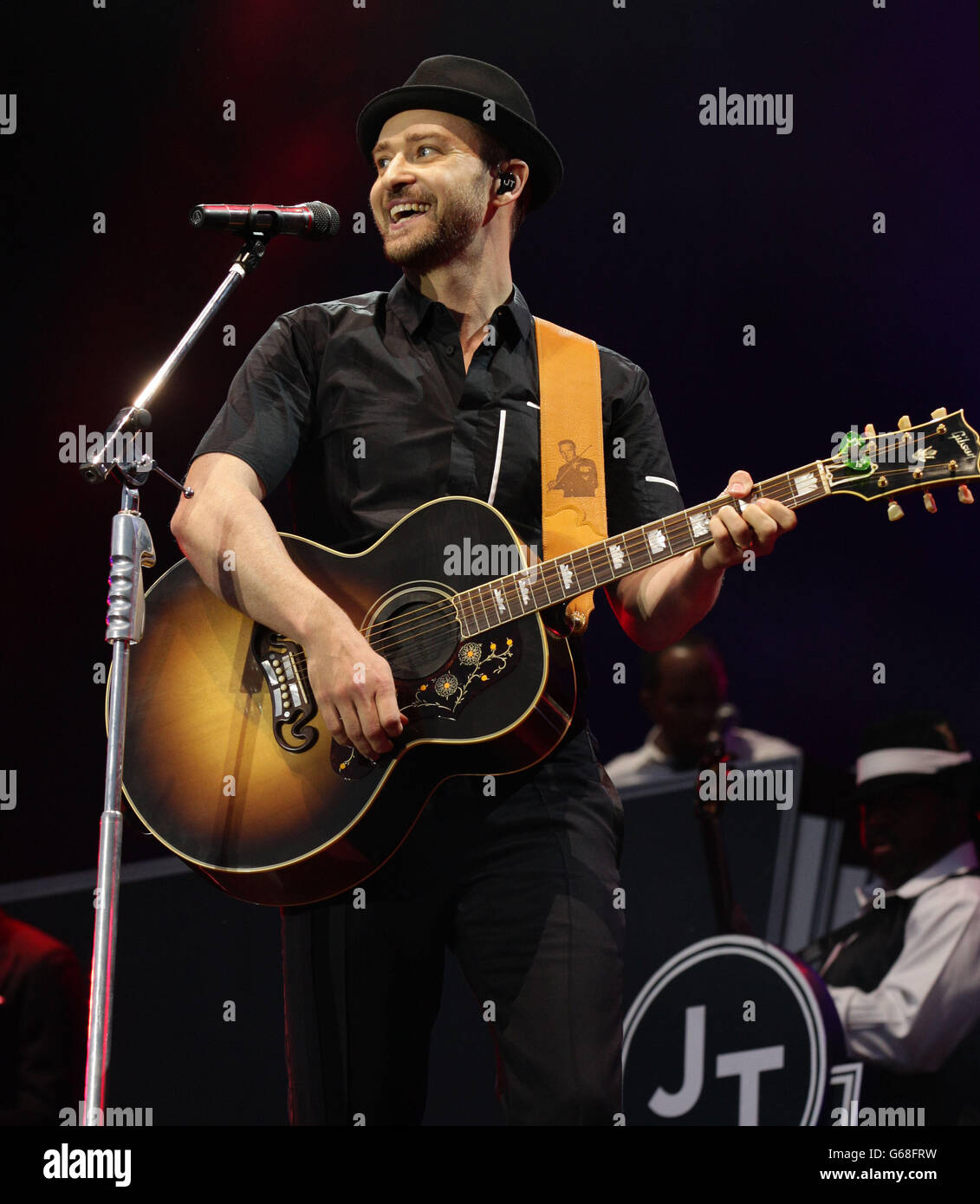 Half length mid performs live on stage mangsm gig hi-res stock ...