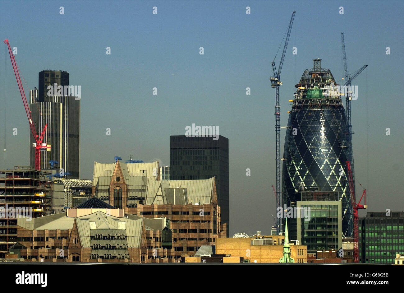 Work in progress on the new building designed by Norman Foster, that ...