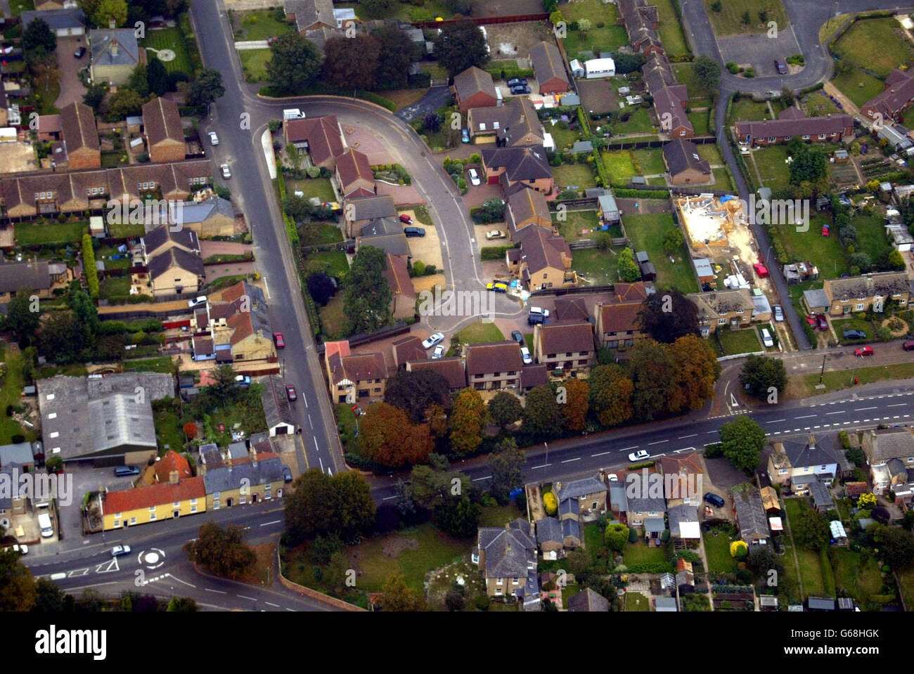 Aerial view village in cambridgeshire hi-res stock photography and ...
