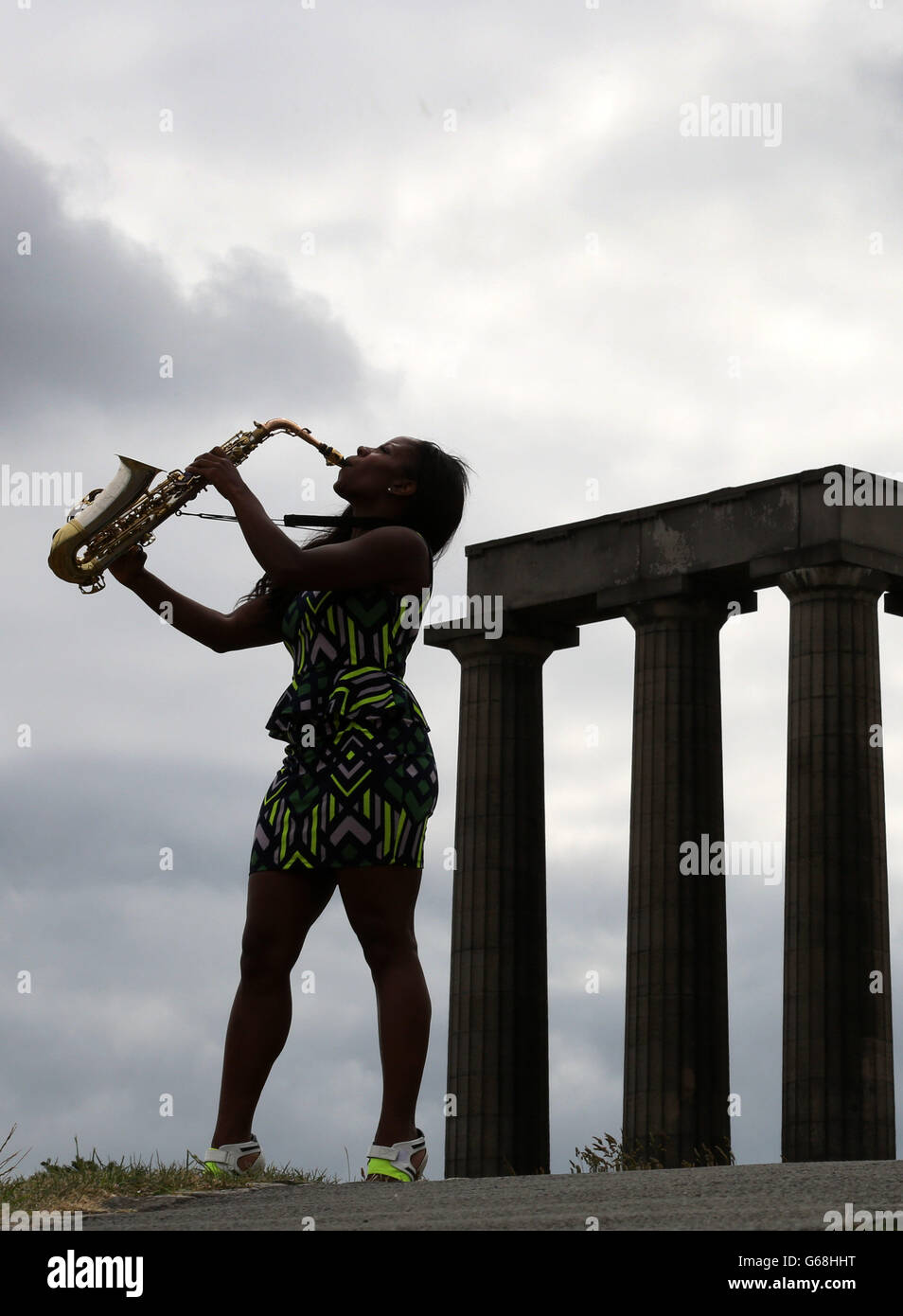 Performer Tia Fuller helps to launch the 35th Edinburgh Jazz Festival ...