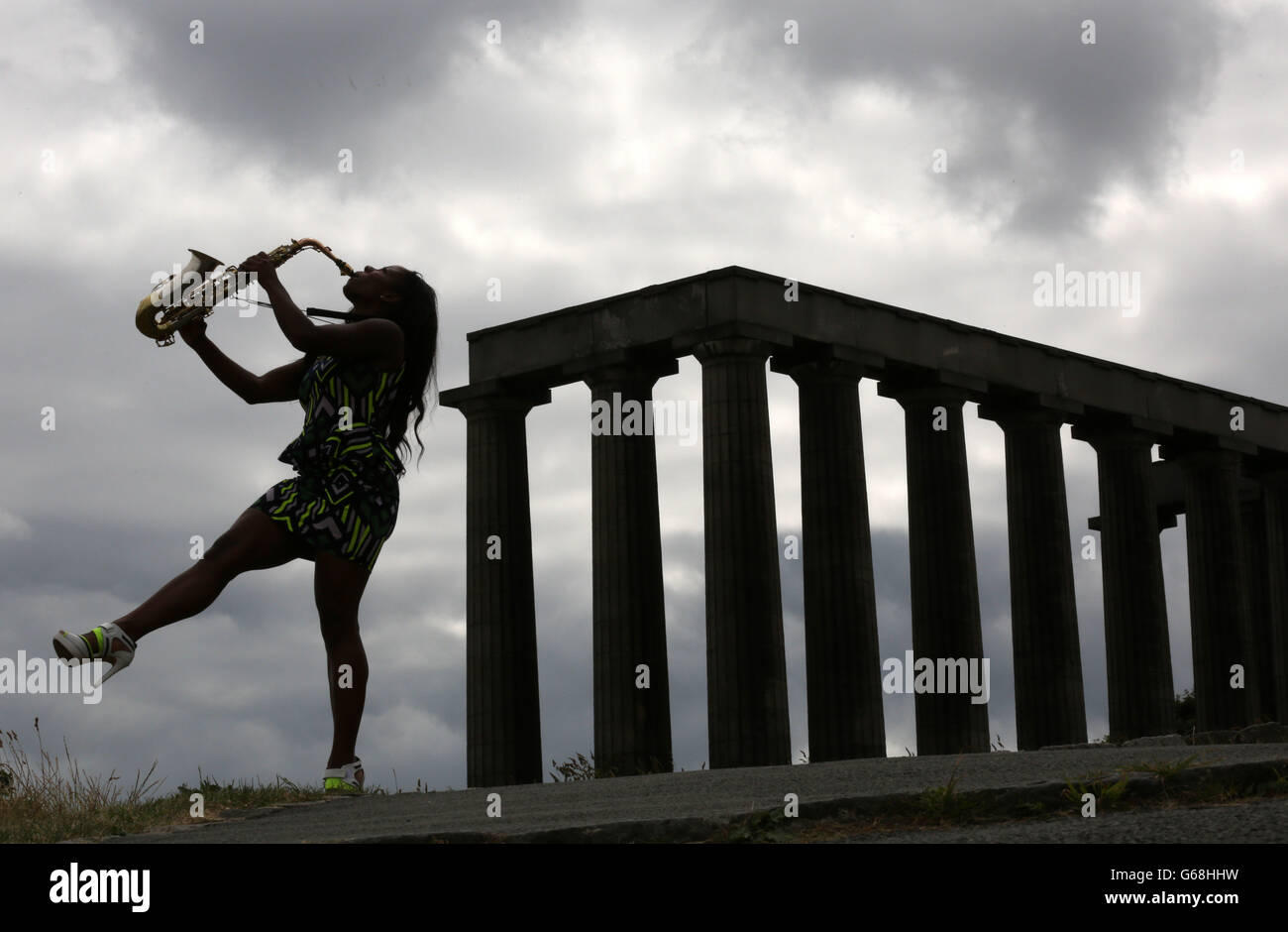 Performer Tia Fuller helps to launch the 35th Edinburgh Jazz Festival ...