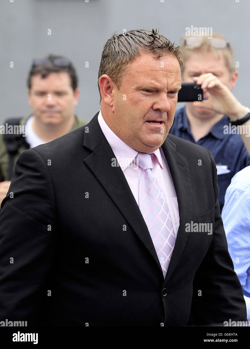 Kieron Ducie outside Trim courthouse, Co Meath, after the coroner ...