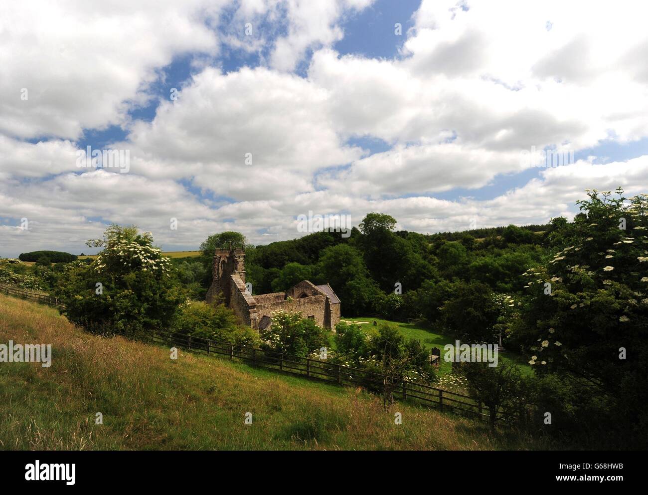A view of the Yorkshire Wolds, East Yorkshire which could be recognised ...