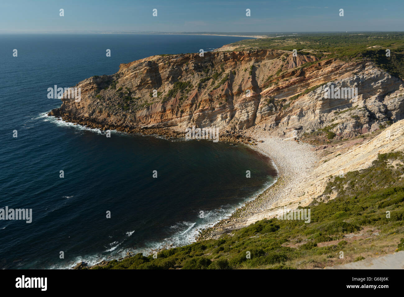 Portugal, Setúbal peninsula, Cape (Cabo) Espichel beach in the ...