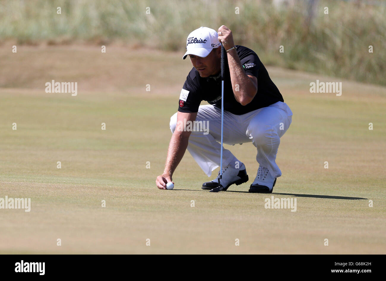 Scotland's Lloyd Saltman during day two of the 2013 Open Championship ...