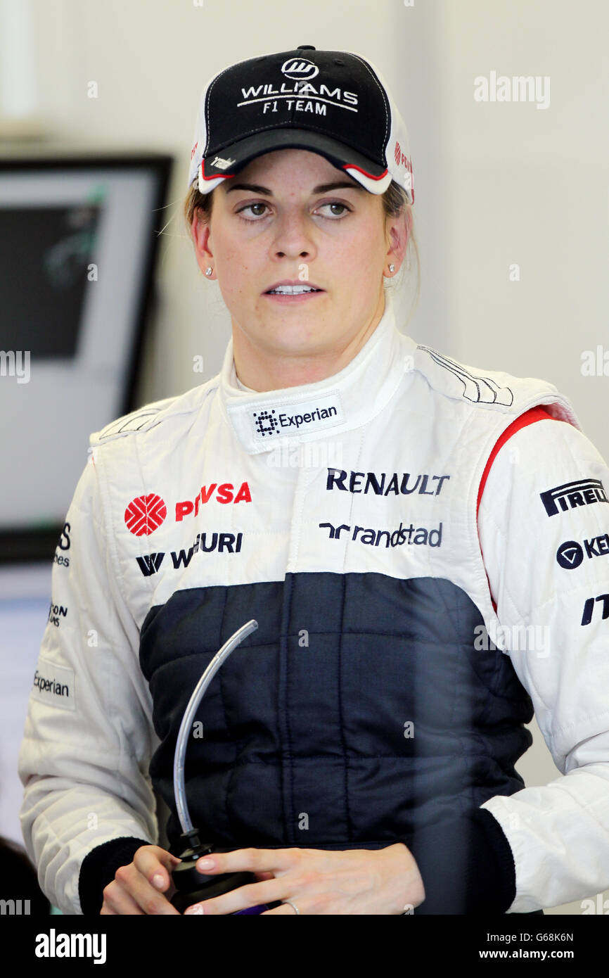 Susie Wolff during day three of the Formula One young driver tests at ...