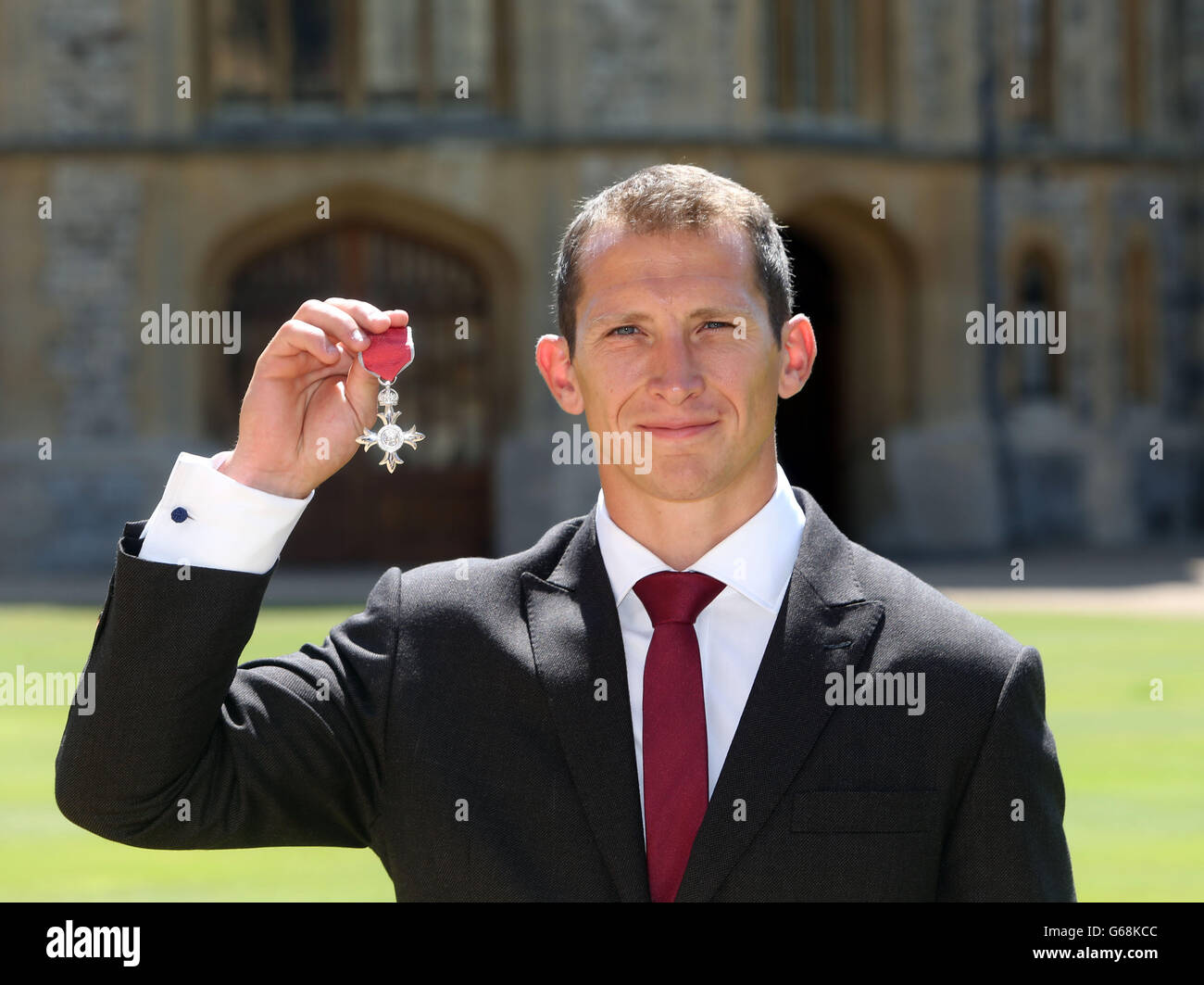 Olympic gold medal winning kayaker Edward McKeever after he is made a ...