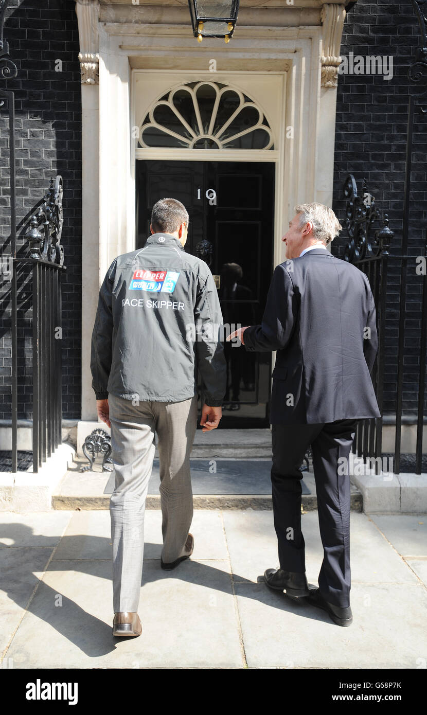 Simon Talbot (left) outside Downing Street with Conrad Bird, GREAT ...