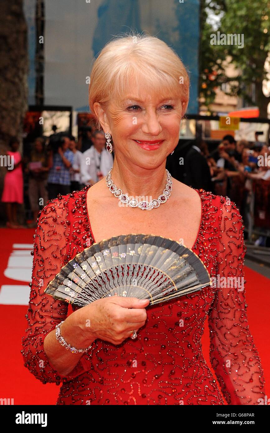 Helen mirren red 2 leicester square hi-res stock photography and images ...