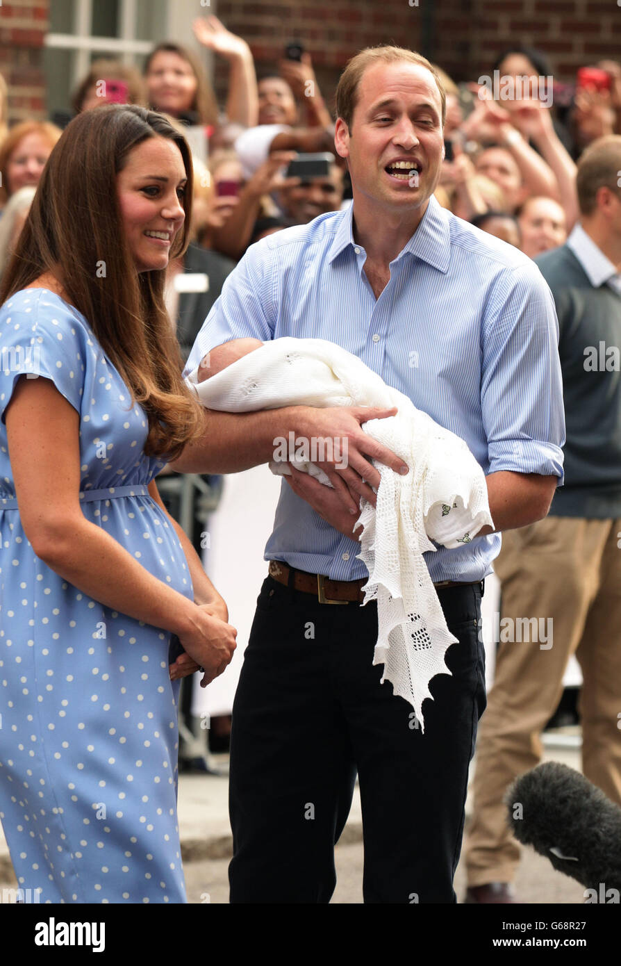 Birth of Prince George of Cambridge Stock Photo - Alamy