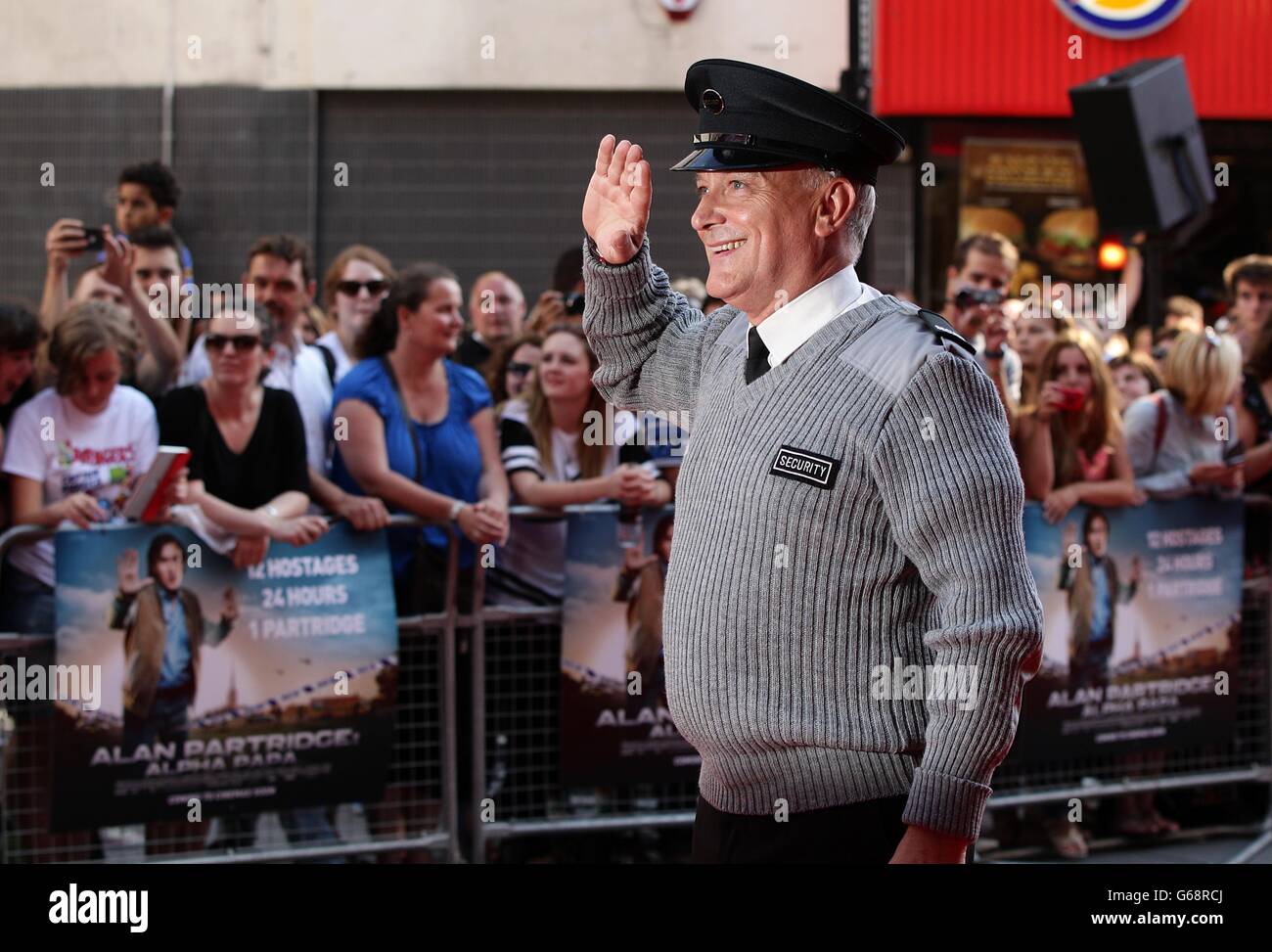 Simon Greenall arriving for the premiere of Alan Partridge : Alpha Papa ...