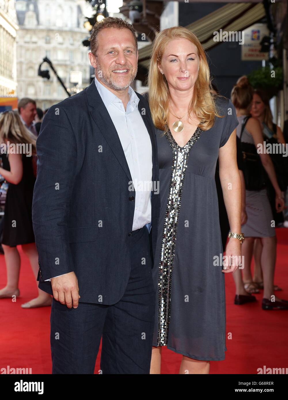 Nigel Lindsay arriving for the premiere of Alan Partridge : Alpha Papa ...