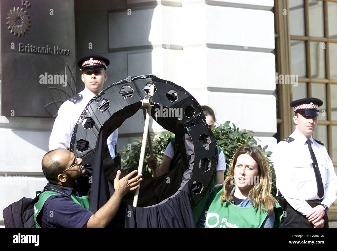 BP Oil Pipeline Protest Stock Photo - Alamy