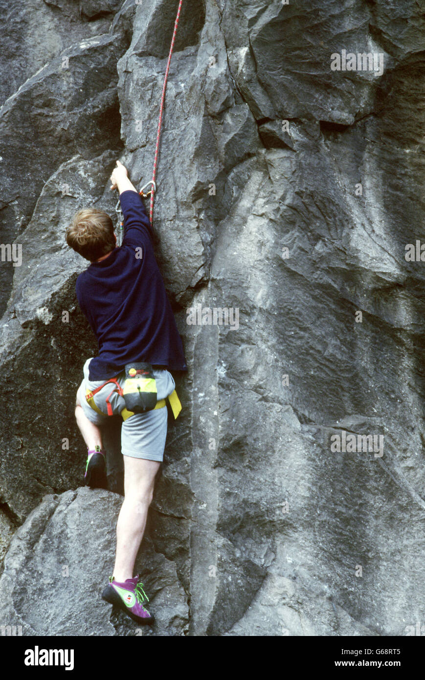 Rock Climbing. Rock Climber Stock Photo - Alamy