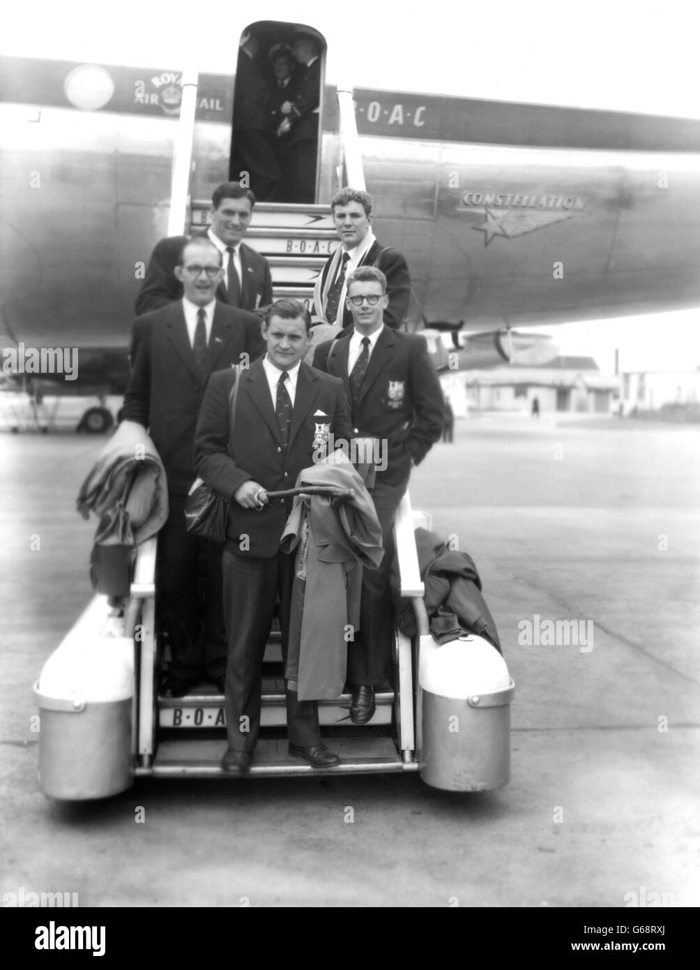 From left team captain Black and White Stock Photos & Images - Alamy