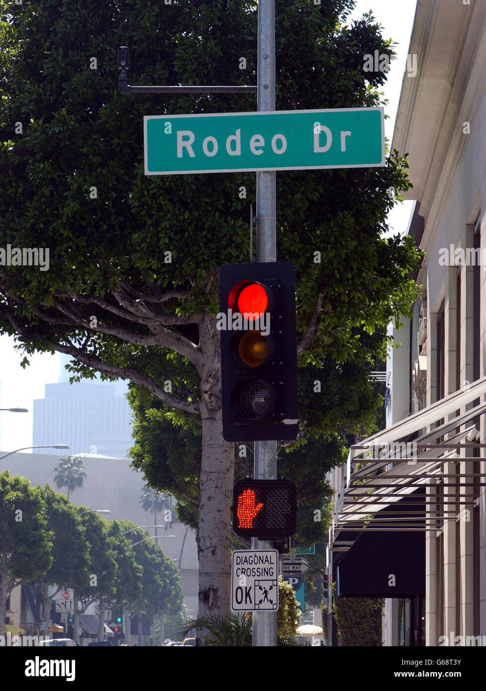 Rodeo Drive in Beverly Hills. A general view of Rodeo Drive in Beverly ...