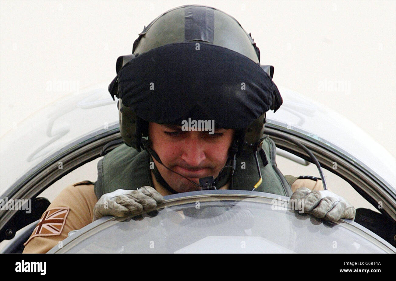 RAF Harrier GR7 pilot Stock Photo - Alamy
