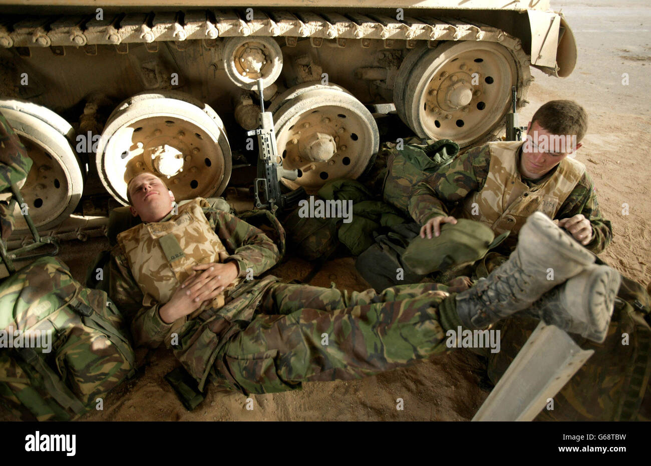 British soldiers relax in hi-res stock photography and images - Alamy