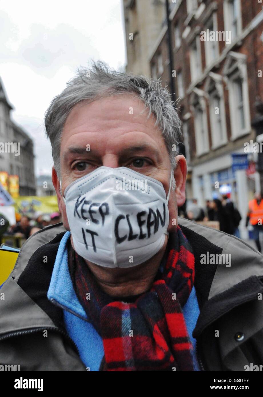 Anti fossil fuel protest london hi-res stock photography and images - Alamy