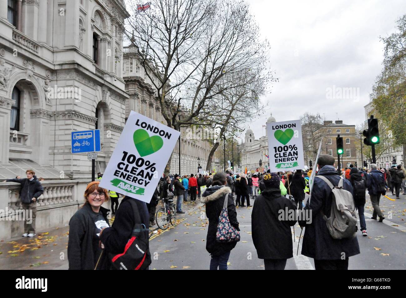 Demonstration against damage to the environment Stock Photo - Alamy