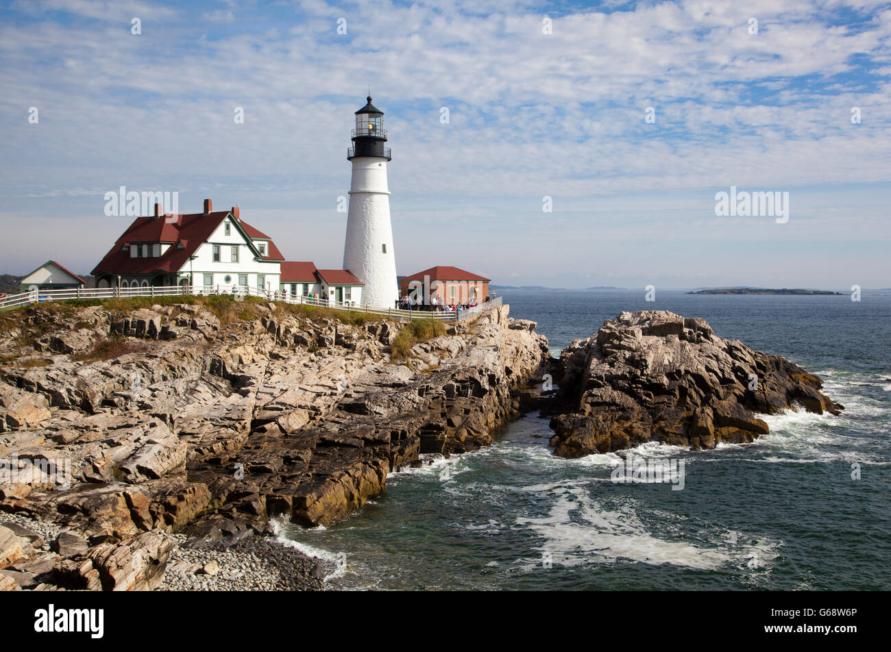 Historic Portland Head Light built in 1791 is one of the oldest ...
