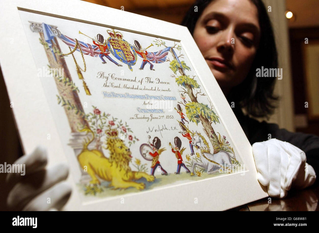 Coronation invitation royal exhibit hi-res stock photography and images ...