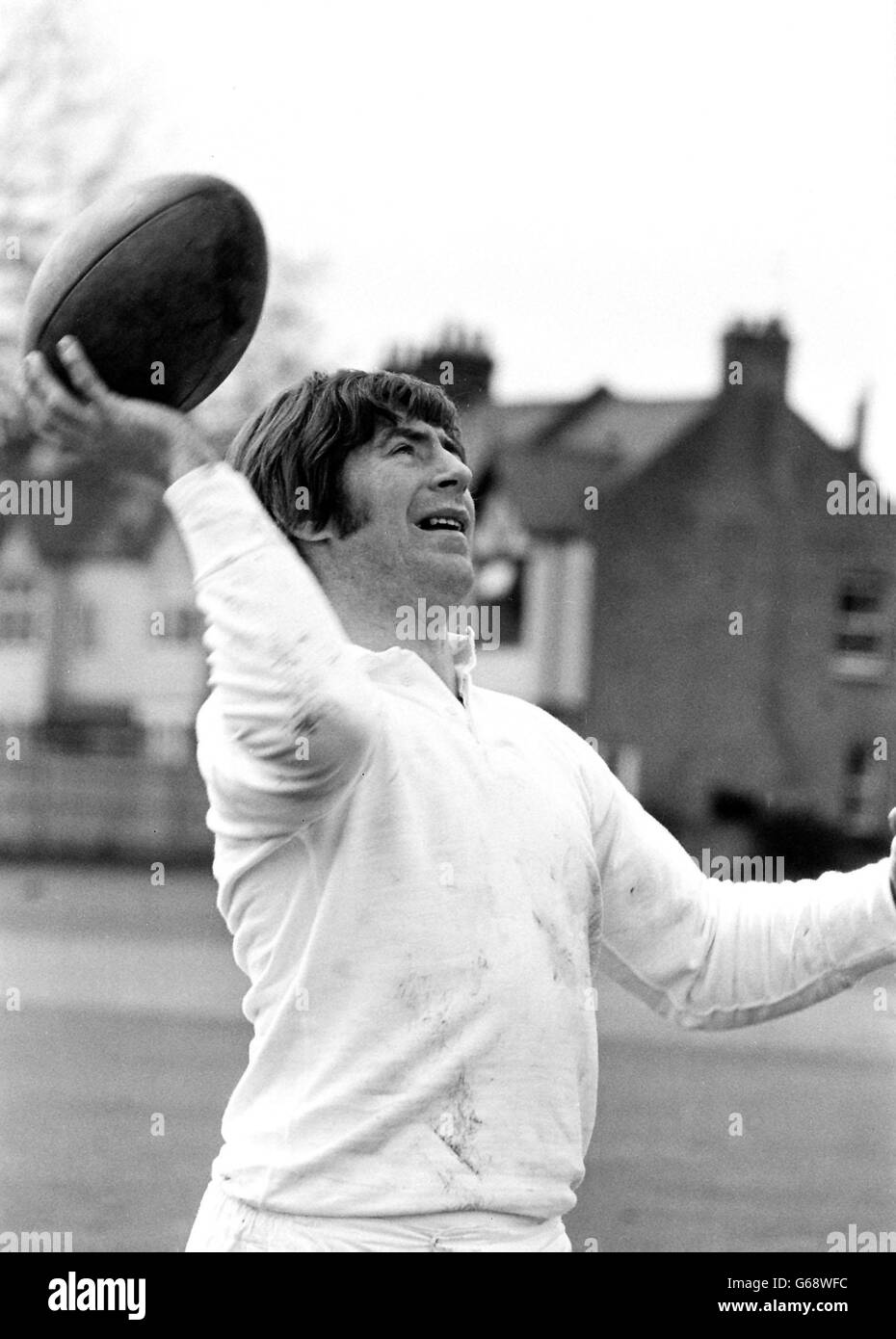 John Pullin. John Pullin, the England Rugby captain Stock Photo - Alamy