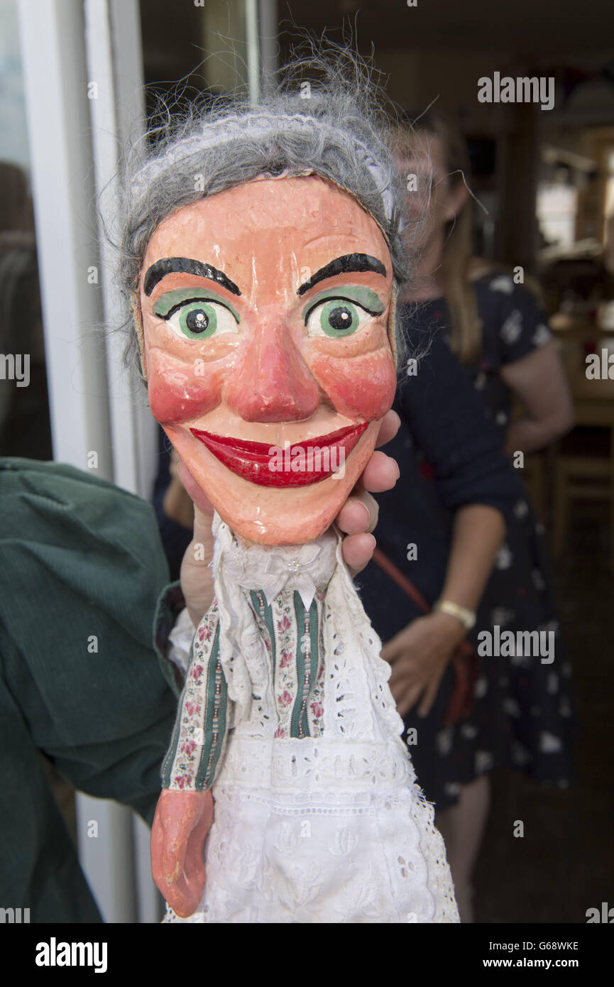 A puppet from the Punch and Judy man at the Whitstable Oyster Festival ...