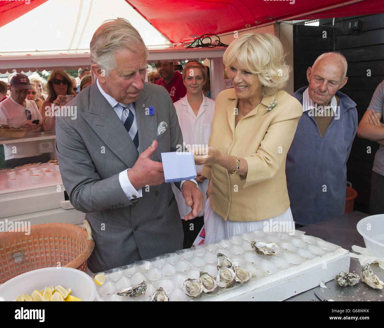 Royal visit to kent Stock Photo - Alamy