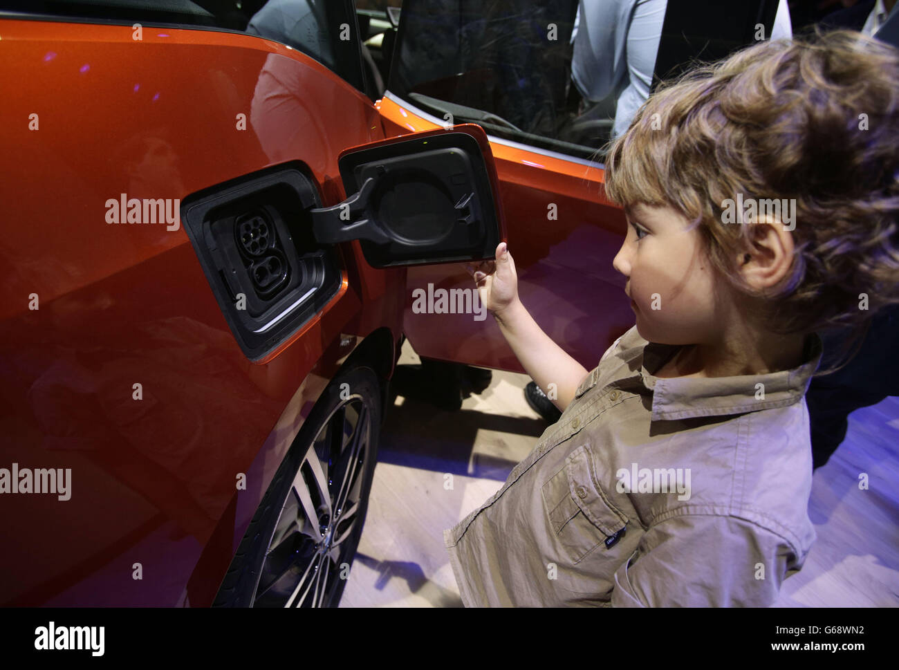 BMW electric car launch Stock Photo - Alamy