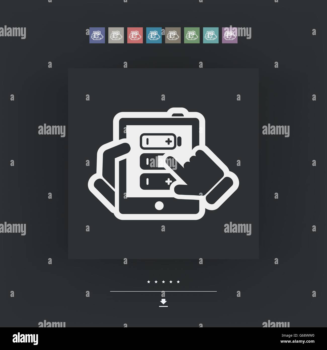 Indicator tablet Stock Vector Images - Alamy